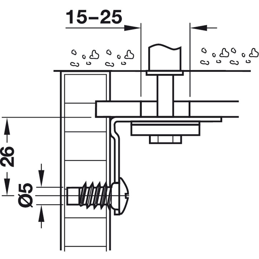Cantoneira para Fixação de Armários Reforçada com Capa Branca 90 Kg Hafele Cantoneira para Fixação de Armários Reforçada com Capa Branca 90 Kg Hafele