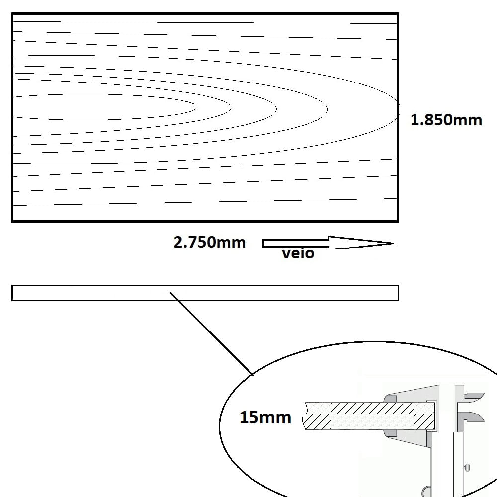 MDF BP Sense Linho Belga 02 Faces 2.750 x 1.850 x 15mm Duratex